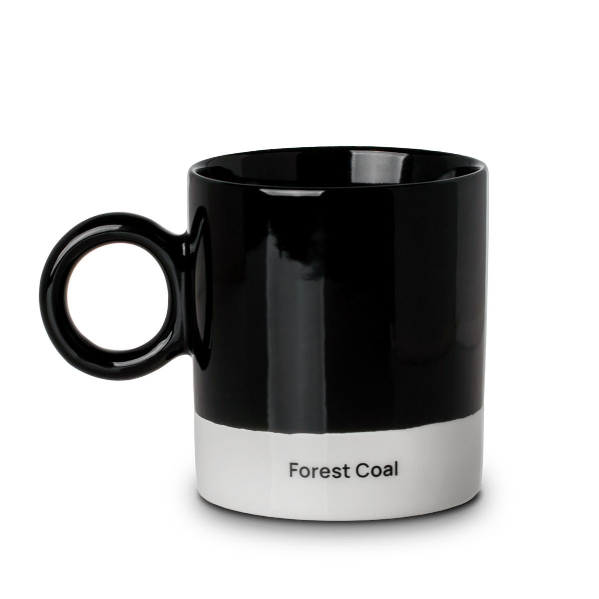 Κούπα Μαύρη "Forest Coal" New Bone 450ml Tone Lab Estia & Feel at Home